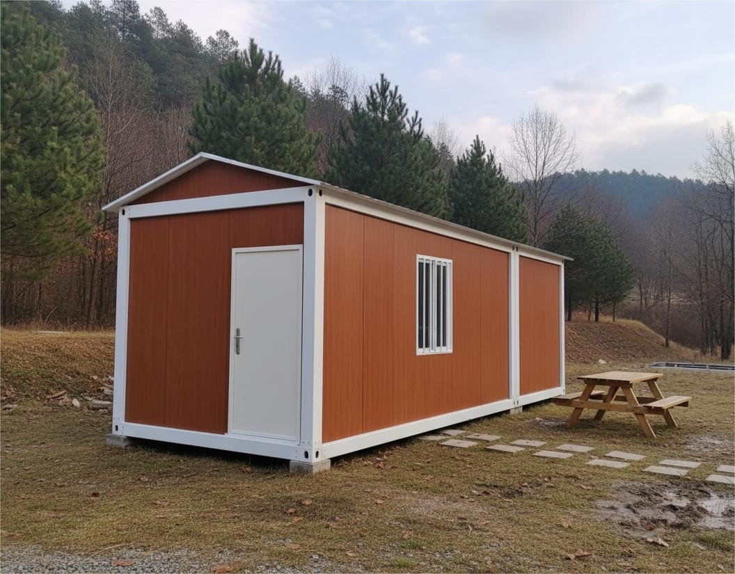 Casa Modular Container Desmontável com Pintura Estilo Madeira 3m * 7m ...